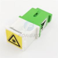 China Adaptador verde de la fibra óptica Shutterwith de la metralla auto blanca del metal del SM SC/APC en venta