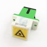 China SX de witte Autoadapters van de het metaalgranaatscherf van Blind Groene Shell met de Optische Adapter van de Flenssc/apc Vezel Te koop