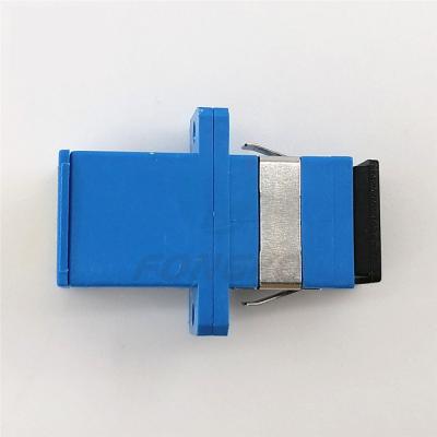 China Wholesale Cheap Price SC/UPC- SC/UPC Adapter with Flange SC Simplex Auto Shutter Fiber Optic Adapter for sale