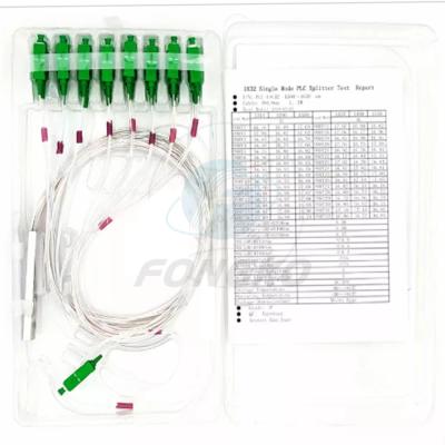 China Mini Type Fiber Optic Spliter , 0.9m SC APC Optical Splitter for sale