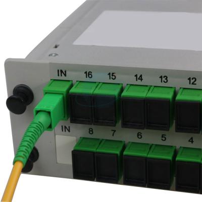 Cina Splitter ottico Mini Type Plc Sc Apc Splitter 1X16 Insertazione ottica in fibra per Ftth in vendita