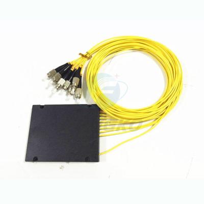 중국 Fc Upc 1x8 Plc 인터넷 단일 모드 섬유 광학 분배기 Abs 카세트형 판매용