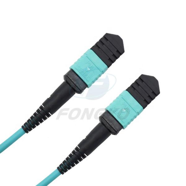 専門の製造業者1メートル12の中心の繊維光学Patchcord OM3-300女性MPOの繊維光学のpatchcord