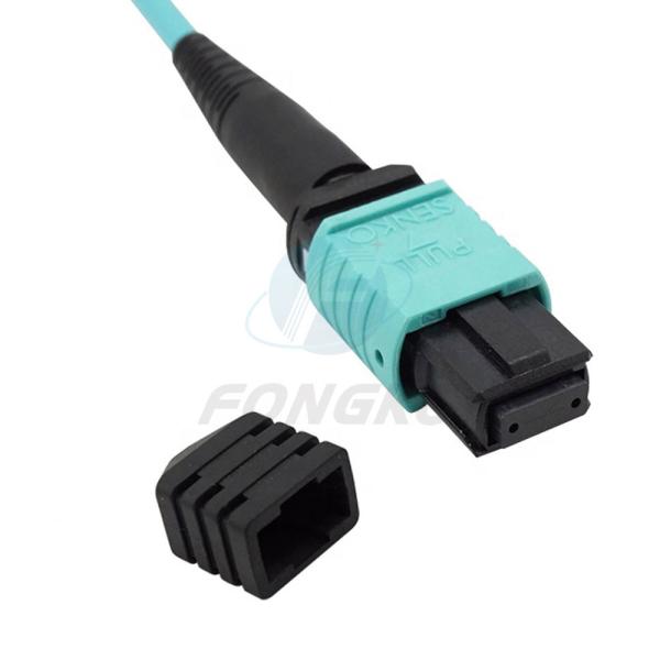 専門の製造業者1メートル12の中心の繊維光学Patchcord OM3-300女性MPOの繊維光学のpatchcord