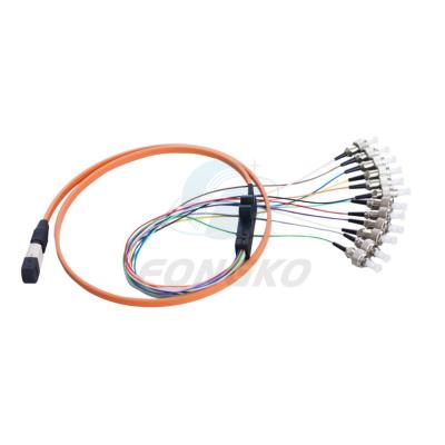China Multimode 12 MPO Optical FC Patch Cord Connector For Cassette Module for sale