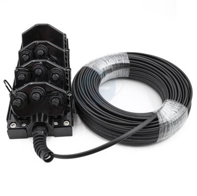 China 8 Port Horizontal Fiber Optic Splice Closure Junction Box for sale