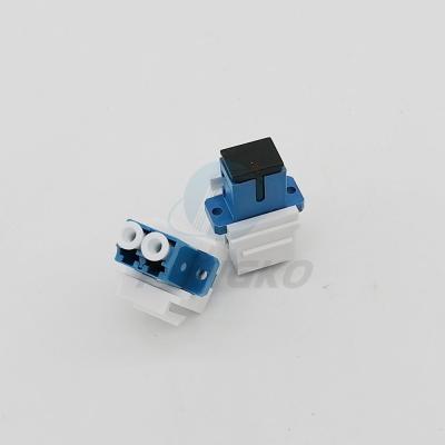 China Single Mode Multimode LC Duplex Keystone Female Fiber for SC Adapter for sale