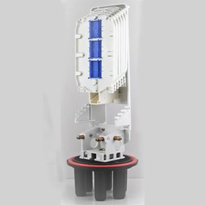 China Waterproof Dome FTTH Fiber Optical Splice Closure 5 6 7 Port 4 Trays Basket Bracket Storage for sale