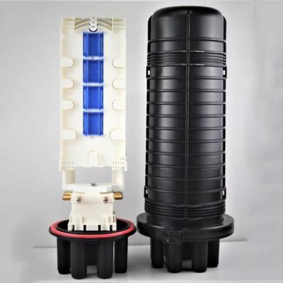 China 144 Core 4 Trays Fiber Optic Splice Closure Dome Type FTTH Outdoor for sale