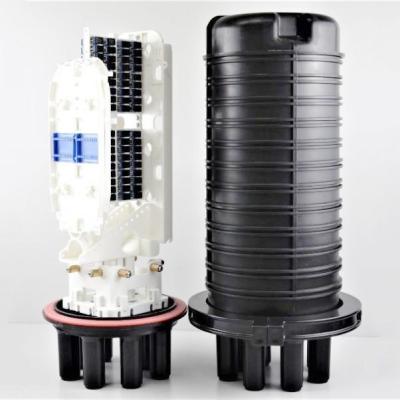 China IP68 7 Ports 64 SC LC Adapter Fiber Optical Splice Closure 48 Core 2 Trays for sale