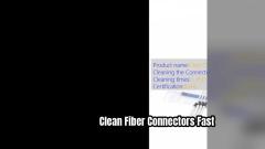Fiber Optic Connector Cleaning Tool for LC MU ST