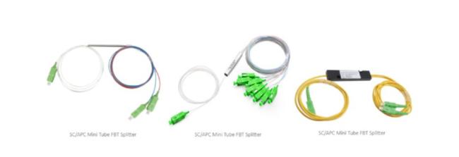 Mini Module PLC SplitterMini Bare Steel Tube PLC Splitter 250 μ M Without Connector Odn Box Module