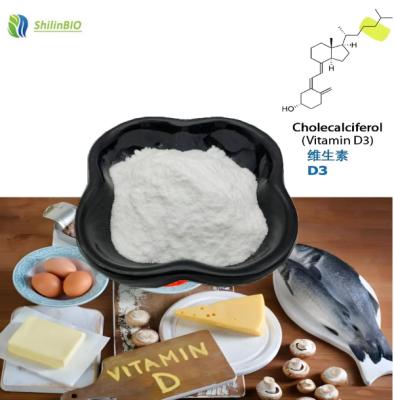 China Wholesale Vitamin D3 Supplement 100000/400000/50000iu/g Water Soluble Cholecalciferol Vitamin D3 Powder for sale