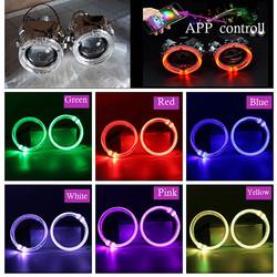 Cina L'interno dell'automobile degli anelli di alone di DRL RGB ha condotto le luci ambientali CCFL Angel Devil Eyes 80mm 95mm 105mm 110mm in vendita