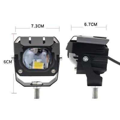 Cina 12-80V Amber 3570 LED Due colori LED luci di lavoro per motociclette 30-60W Off Road Driving Light in vendita
