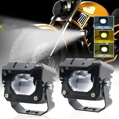 Cina 12-80V Amber 3570 LED Due colori LED luci di lavoro per motociclette 30-60W Off Road Driving Light in vendita
