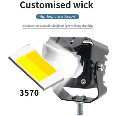 Cina 12-80V Amber 3570 LED Due colori LED luci di lavoro per motociclette 30-60W Off Road Driving Light in vendita
