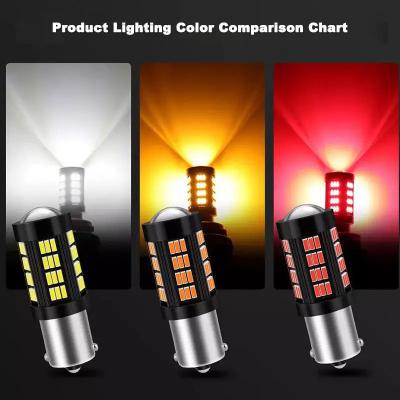Cina 1157 1156 4014 66 SMD LED Brake Light Auto Invertire lampadine LED interni Auto Canbus in vendita