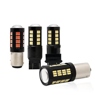 Cina 1157 1156 4014 66 SMD LED Brake Light Auto Invertire lampadine LED interni Auto Canbus in vendita