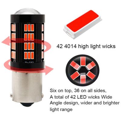 Cina 1157 1156 4014 66 SMD LED Brake Light Auto Invertire lampadine LED interni Auto Canbus in vendita