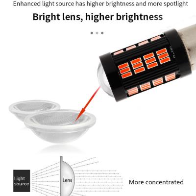 Cina 1157 1156 4014 66 SMD LED Brake Light Auto Invertire lampadine LED interni Auto Canbus in vendita