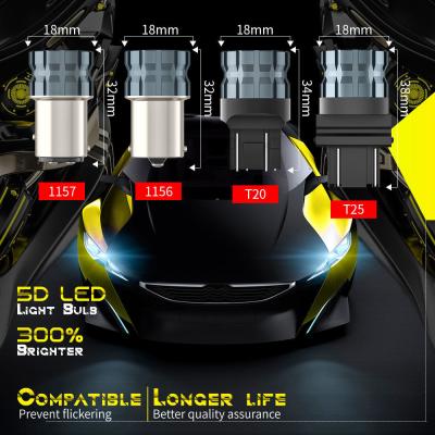 Cina 100% Canbus Bau15S Ba15S T25 1156 lampadina a LED 900Lm 3030 chip 6LED 12V luci di segnale di frenata 6W in vendita