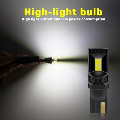 China 360 Degree LED Light Bulbs T10 194 168 147 W5W 3030 Car LED Interior Bulbs Error Free License Plate Light for sale