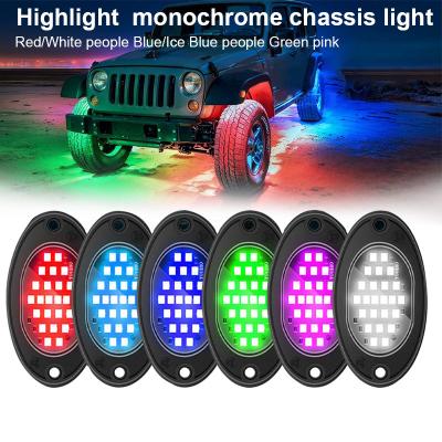 Cina 12V Chassis Light impermeabile 2835 LED Single Color Pure White 24 LED Rock Light per camion Jeep ATV UTV Offroad Underglow in vendita
