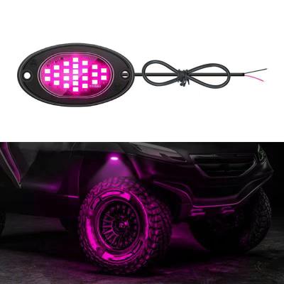 Cina 12V Chassis Light impermeabile 2835 LED Single Color Pure White 24 LED Rock Light per camion Jeep ATV UTV Offroad Underglow in vendita