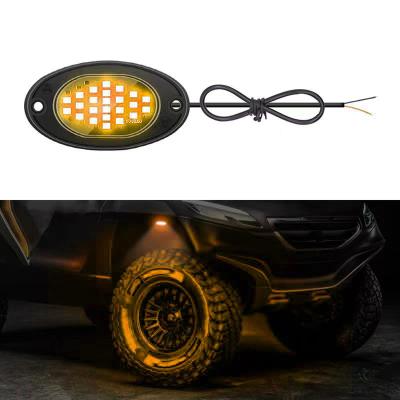 Cina 12V Chassis Light impermeabile 2835 LED Single Color Pure White 24 LED Rock Light per camion Jeep ATV UTV Offroad Underglow in vendita