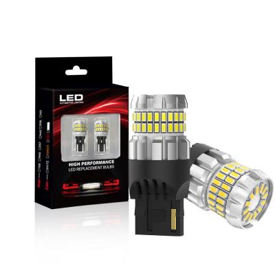 Cina Dimensione alogeno Non Polarità 850LM 8W G15 Lumiera LED di segnale di svolta7440 W21W 3156 1156 luci di riserva per auto LED piccola lampadina in vendita