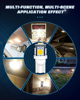 China 194 ampolas automotivos 6500K do diodo emissor de luz firmam T10 SMD 5050 lascam-se à venda