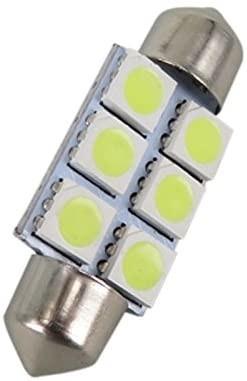 China Da abóbada interior do bulbo de lâmpada das luzes do carro do diodo emissor de luz 6SMD do festão C5W 5050 C.C. branca azul 12V 31mm 36mm 39mm 41mm à venda