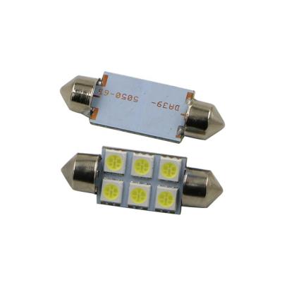 China Da abóbada interior do bulbo de lâmpada das luzes do carro do diodo emissor de luz 6SMD do festão C5W 5050 C.C. branca azul 12V 31mm 36mm 39mm 41mm à venda
