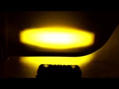 Três glóbulos oculares Lâmpadas de motocicleta LED Far White Auxiliary Light Near Yellow