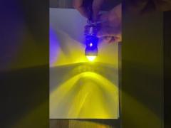 Mini rijlicht DRL Motorfiets LED koplamp Lamp H4 H6 BA20D P15D Auto Auto Fisheye Projector Lens Dubbelkleurig