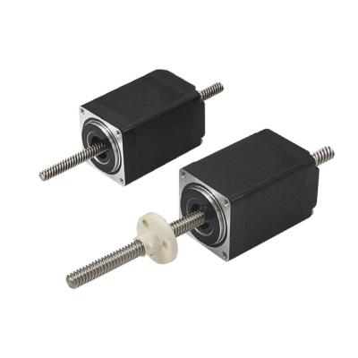 China 28LHS Doppelwellen-Serie 140N Kraft-2-Phasen Nema11 Keine Kaptive und externe Nuss Hybrid-lineare Schrittmotoren Akuatoren zu verkaufen