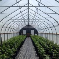 China LED Light Secure Greehouse With Automatic Ventilation System And Shading System for sale