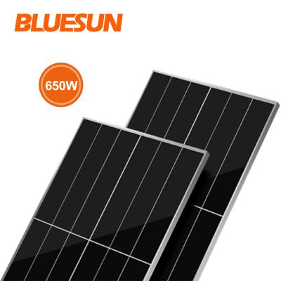 China Bluesun 2021 stranded double large mono solar panels 650w 660w 680w 685w 210mm solar panel perc 650w 210mmx210mm for sale
