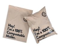 China Biodegradable Logo Printed Compostable Poly Bags For Clothing Packaging for sale