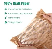 China Biodegradable Uncoated Honeycomb Cushioning Paper Packaging Roll for sale
