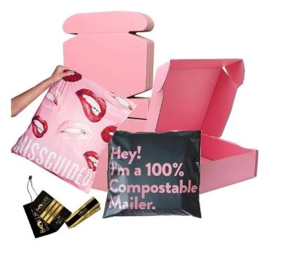 Cina Custom Plant Based Compostable Poly Mailer Plastic Envelopes Tear Proof in vendita