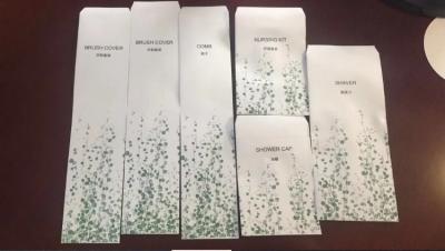 Cina Eco Friendly Biodegradable Waterproof Custom Printed Stone Paper Packaging For Hotel Supplies in vendita