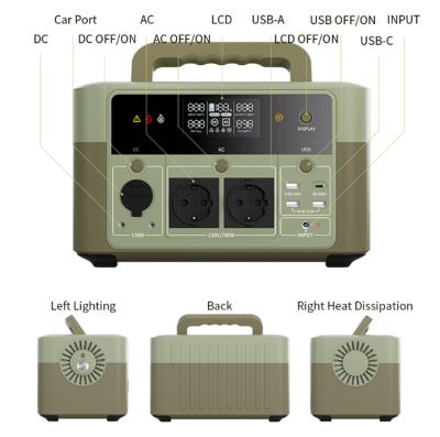 Cina All'ingrosso 1000 centrale elettrica portatile solare di personalizzazione Lifepo4 del generatore di watt in vendita
