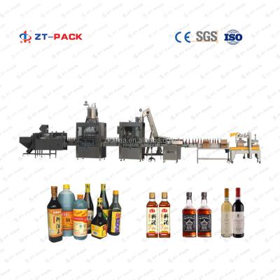 Cina Linea liquida acquosa viscosa bassa della macchina di rifornimento di gravità per il vino della salsa di soia dell'all'aceto in vendita