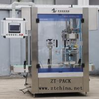 China Small Capacity Pick And Place Type Single Head Plastic PET Bottle Capping Machine for sale