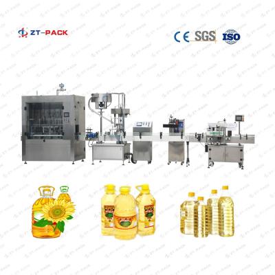 China PET Bottle Cookie Edible Sunflower Oil Filling Packing Machine Stainless Steel 316 for sale