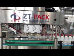 0.6-0.8mpa Disinfectant Filling Machine Servo High Viscosity Piston Filler