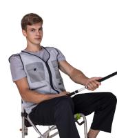 China Construction Training Work Safety Vest with V-neck Collar and Durable Multi Pocket for sale