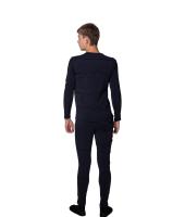 China Winter Wear Black Outdoor Work Thermal Underwear Set with Heating Technology for sale